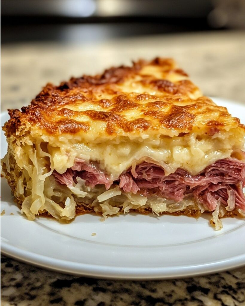 🥪 Savory Reuben Bake: A Hearty Casserole with Corned Beef, Sauerkraut ...